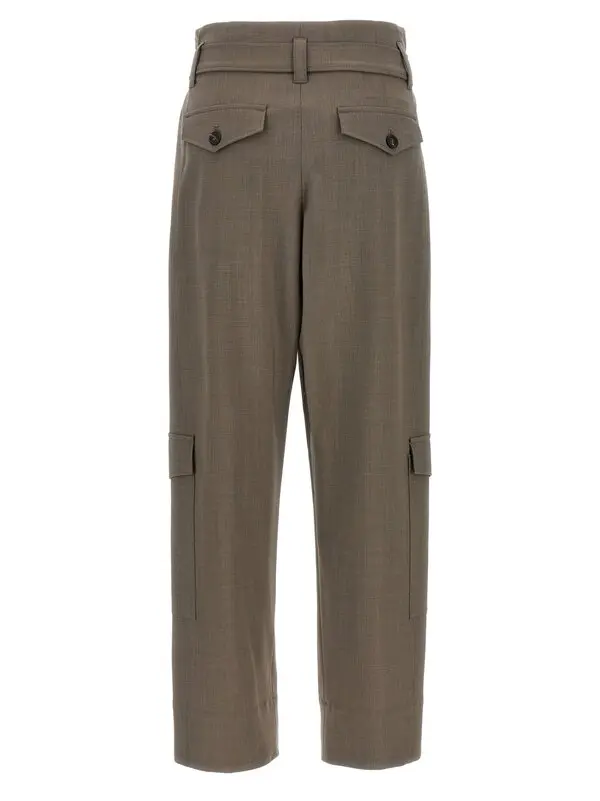 Brunello Cucinelli Belted Wide Leg Pants