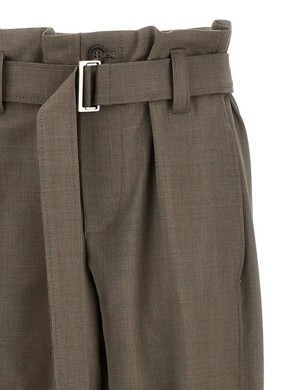 Brunello Cucinelli Belted Wide Leg Pants
