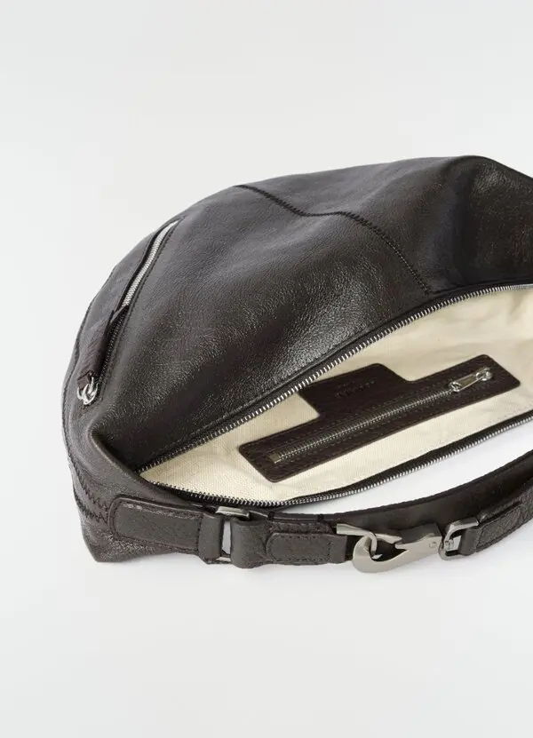 LEMAIRE Mini Quiver Clip Shoulder Bag - Dark Chocolate