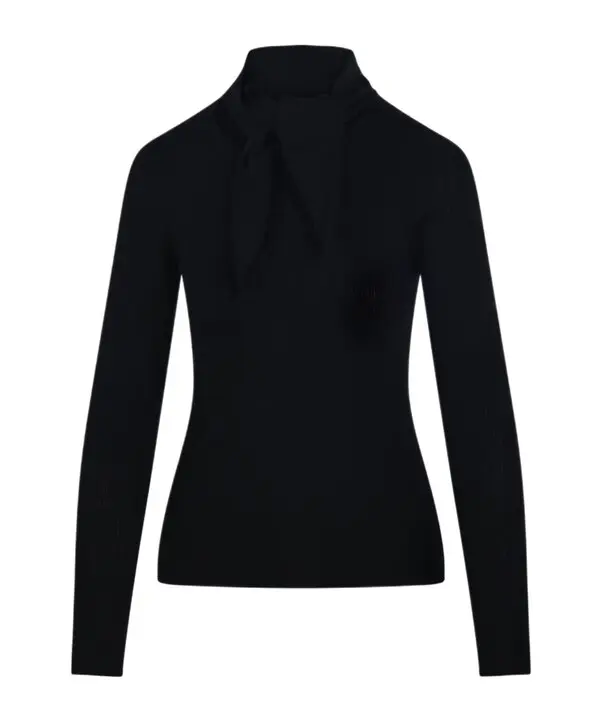 P.a.r.o.s.h Long Sleeve Tie-neck Sweater