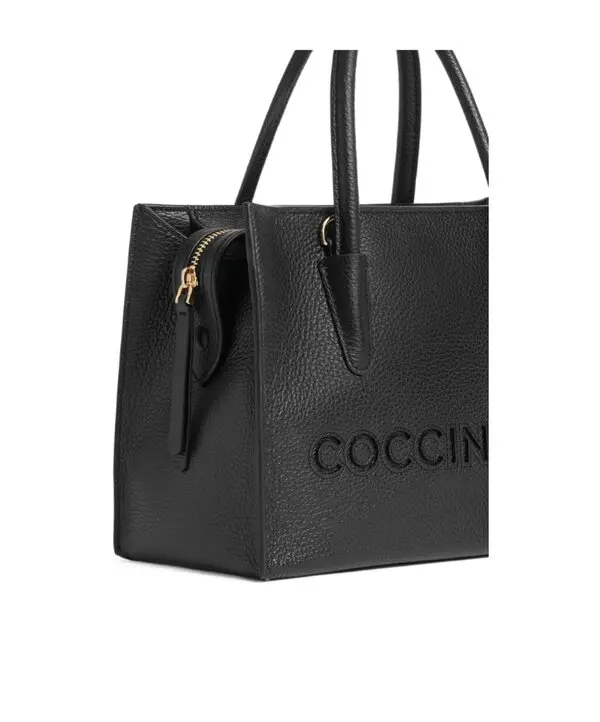 COCCINELLE Grained Leather Tote Bag