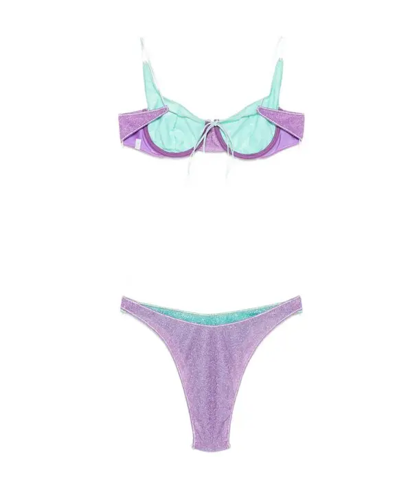 Oseree Glitter-effect Underwired Bikini