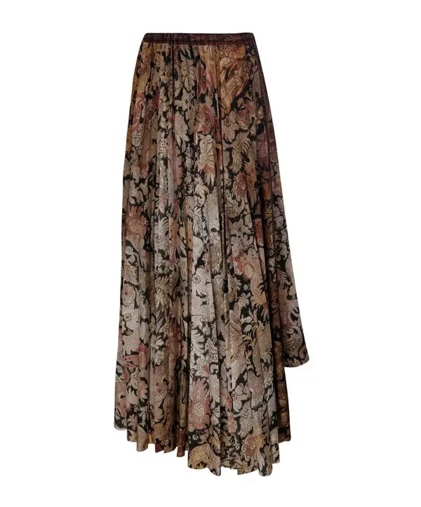 PIERRE-LOUIS MASCIA Cetos Printed Midi Skirt