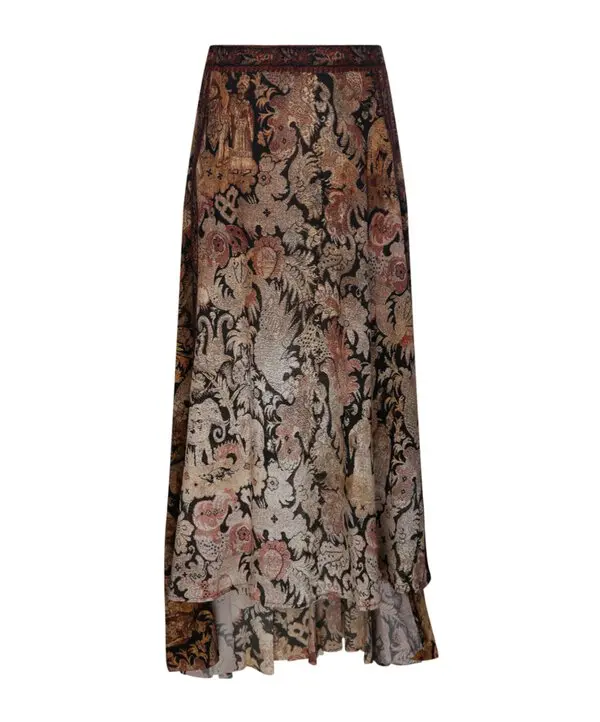 PIERRE-LOUIS MASCIA Cetos Printed Midi Skirt