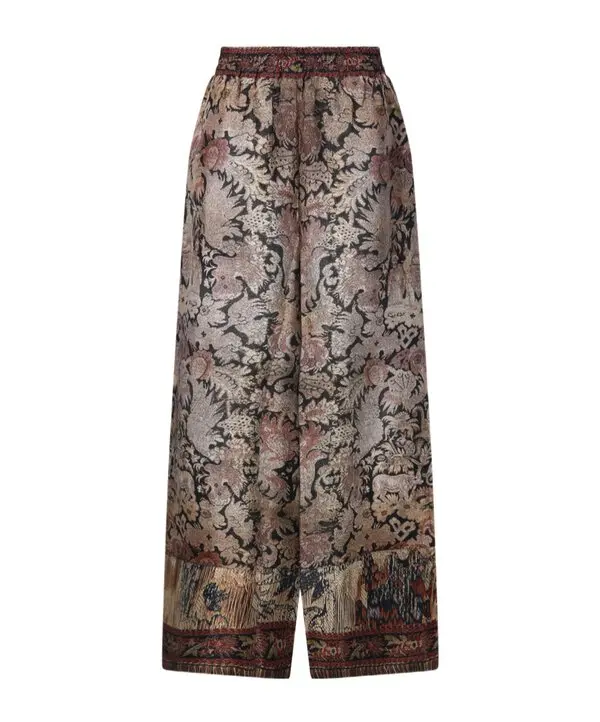 PIERRE-LOUIS MASCIA Aloes Printed Wide-leg Pants
