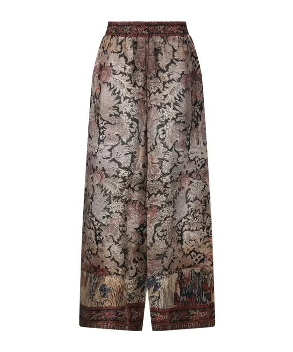 PIERRE-LOUIS MASCIA Aloes Printed Wide-leg Pants