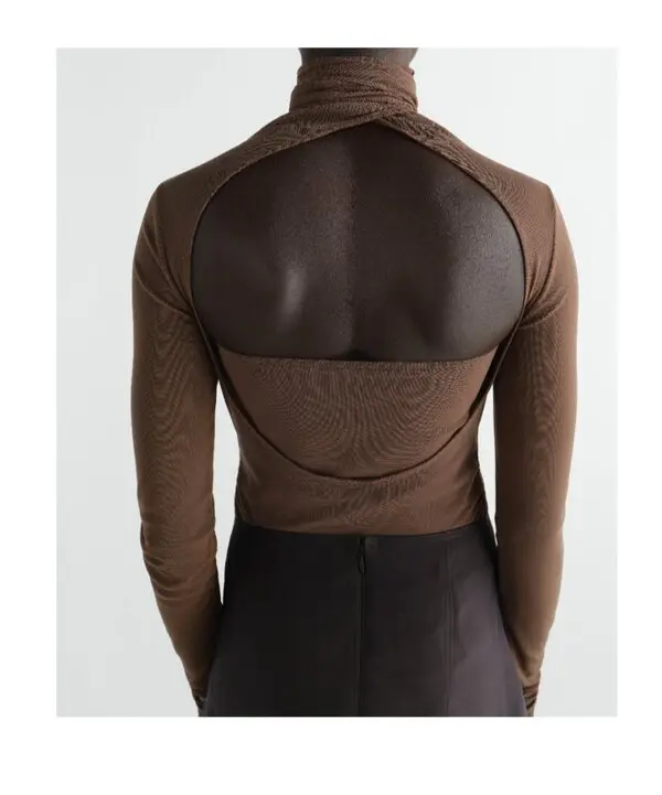 LEMAIRE Ballerina Scarf Top In Mesh Jersey