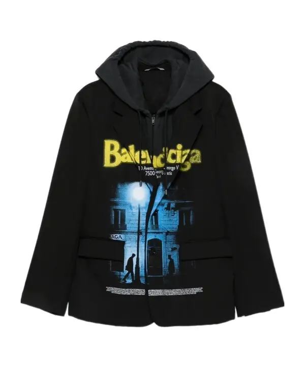 Balenciaga Long-sleeve Hooded Jacket