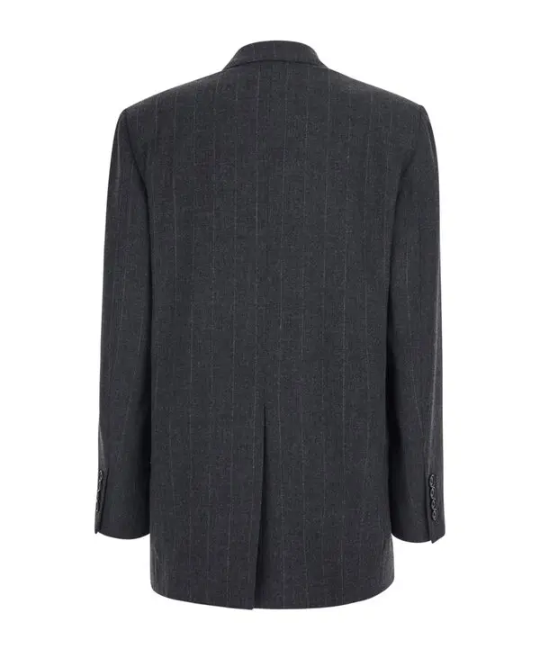 JUCCA Double-breasted Prince Of Wales Check Blazer In A Wool Blend
