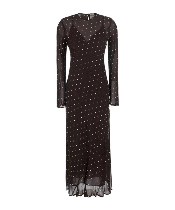 SEMICOUTURE Long Polka-dot Dress
