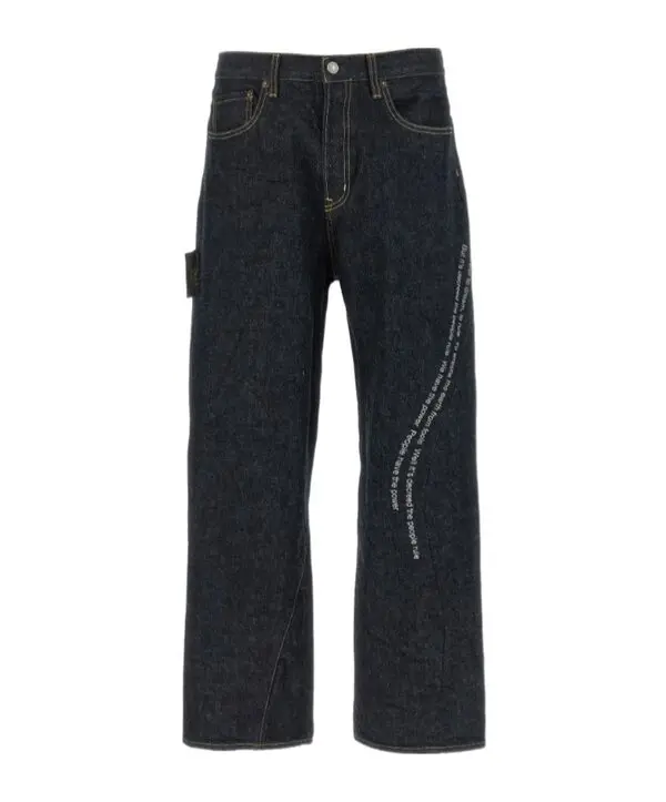 Undercover Belt-loop Jeans With Logo Patch
