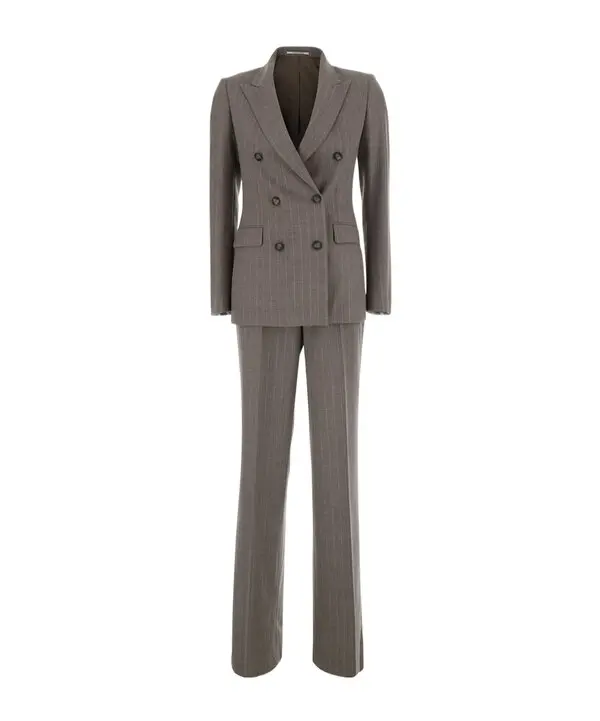 Tagliatore Pinstripe Suit - Gray