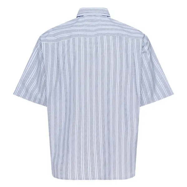 Undercover Layered Collar Striped Shirt