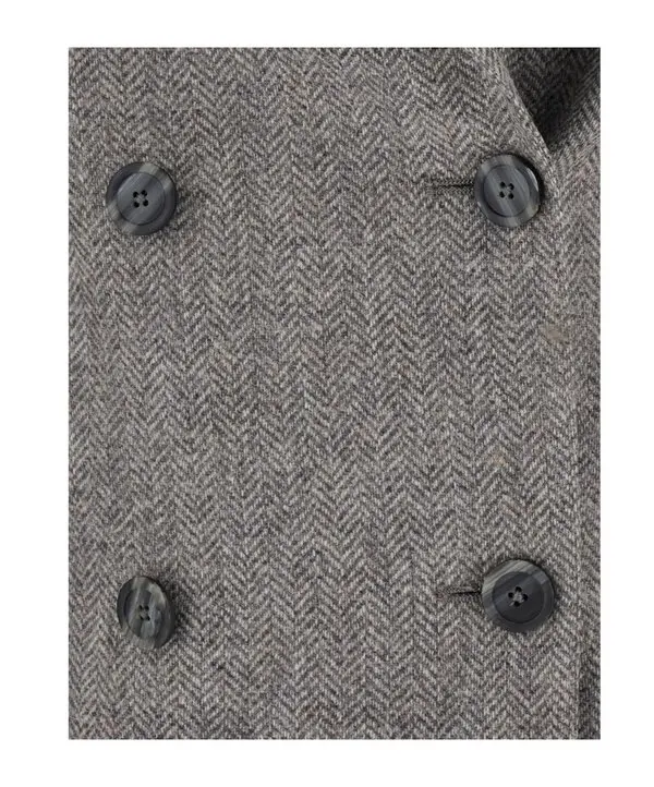 Tagliatore Double-breasted Wool Blazer With Peak Lapels