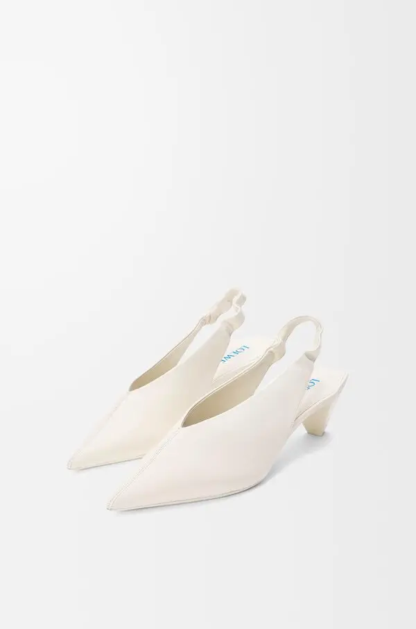 Loewe Origami Cubic Slingback In Lambskin