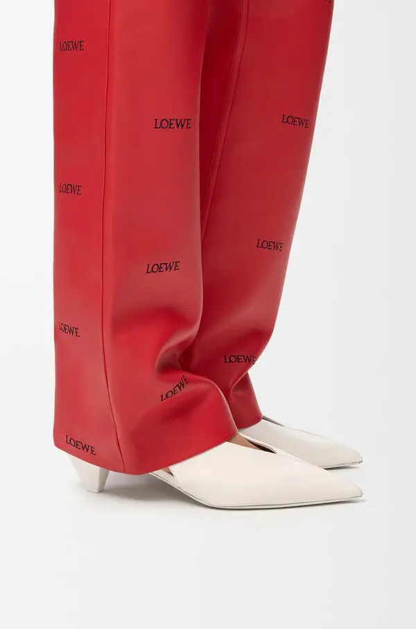 Loewe Origami Cubic Slingback In Lambskin