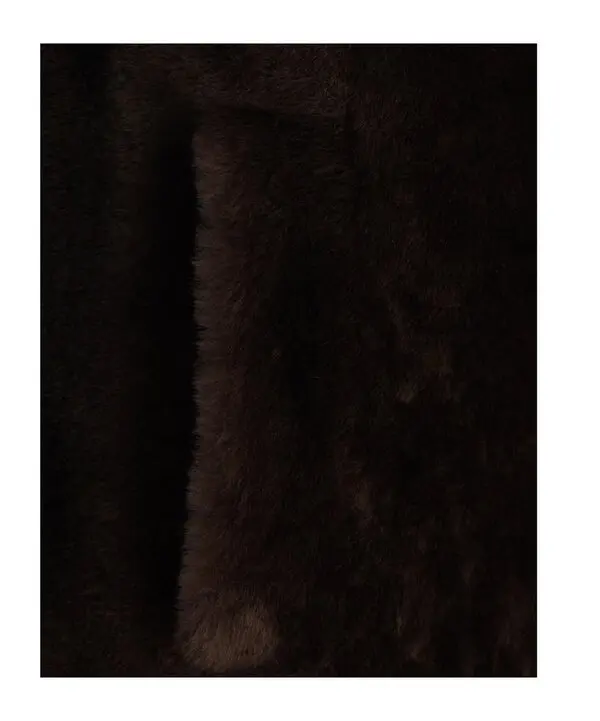 BLANCHA Coat With Notched Collar In Fur