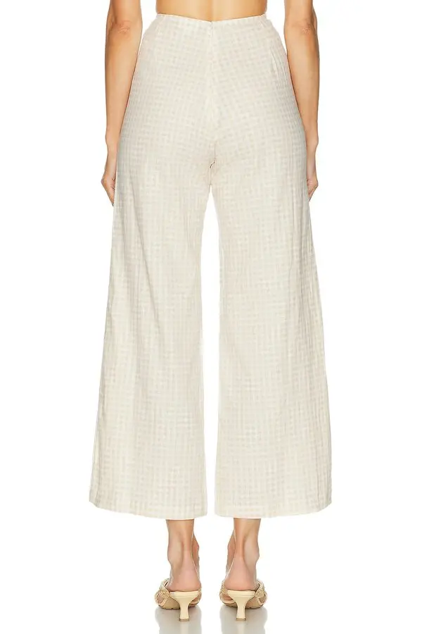 JUILLET Margot Linen Pant In Ivory