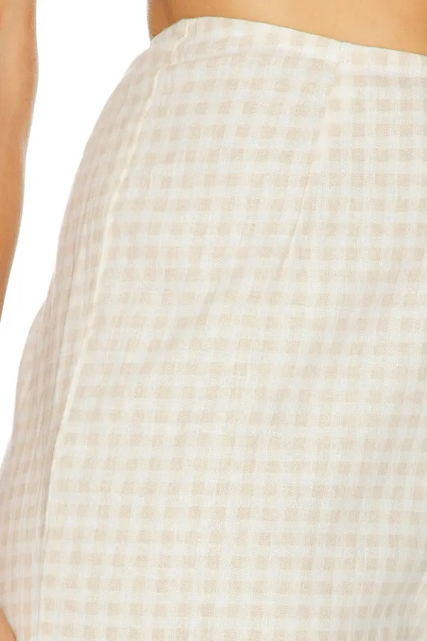 JUILLET Juliet Margot Linen Pant - Vanilla Gingham