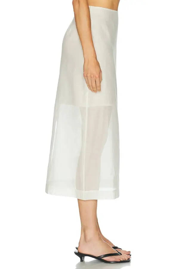 BY MALENE BIRGER Soft Organza Skirt - Soft White