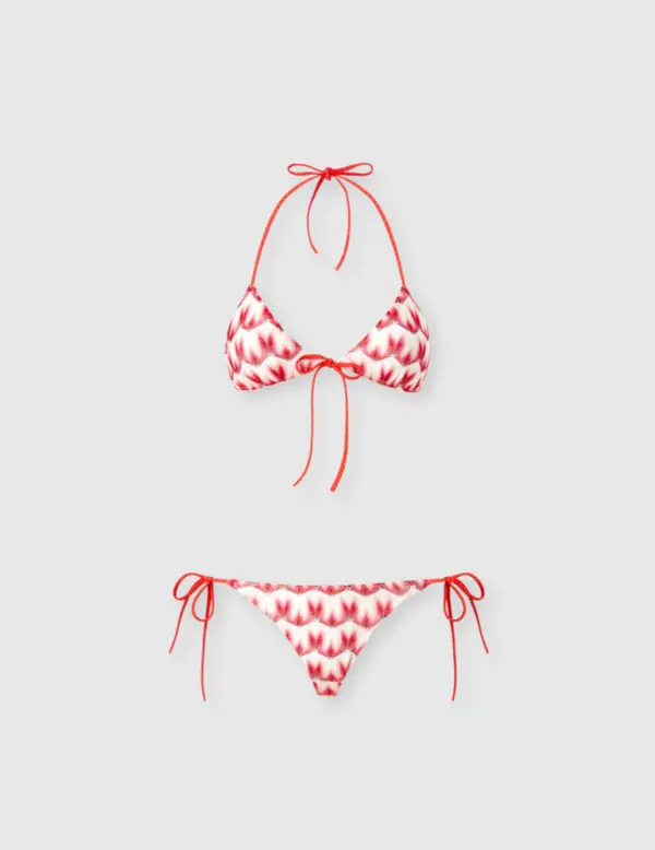 Missoni Floral Motif Triangle Bikini