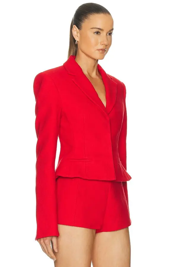 Christopher Esber Red Cotton Blend Blazer