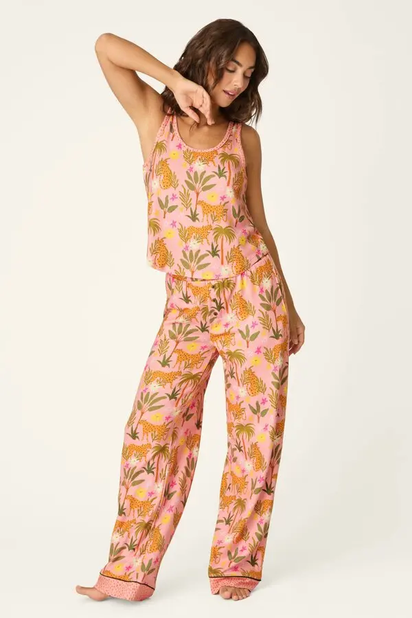 PJ Salvage Leopard Safari Print Lounge Pants
