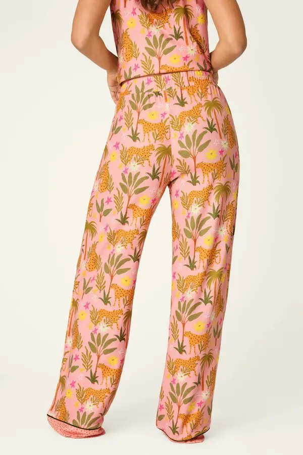 PJ Salvage Leopard Safari Print Lounge Pants