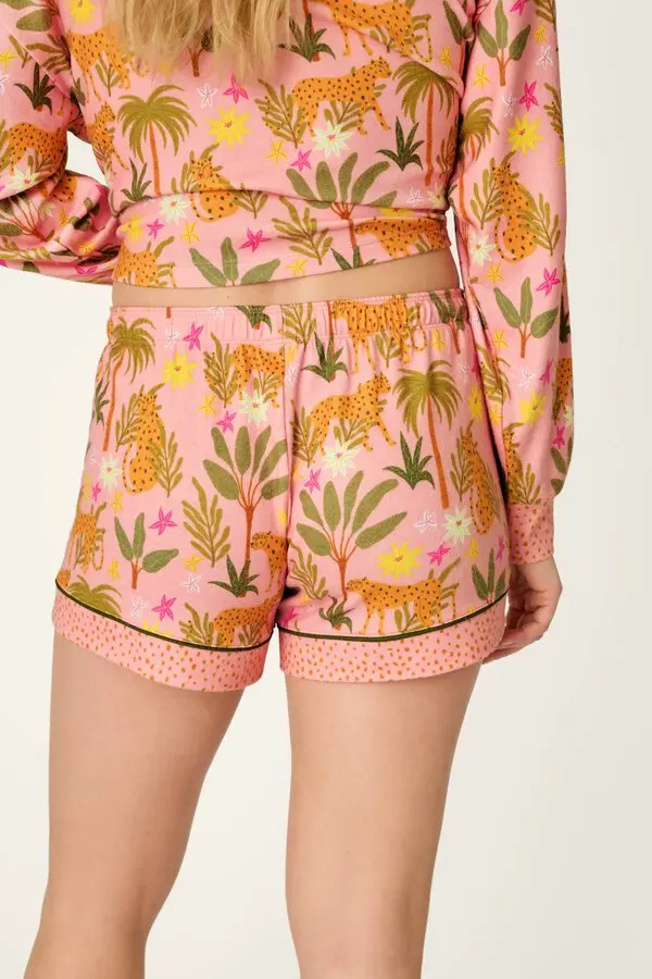 PJ Salvage Leopard Safari Sleep Shorts
