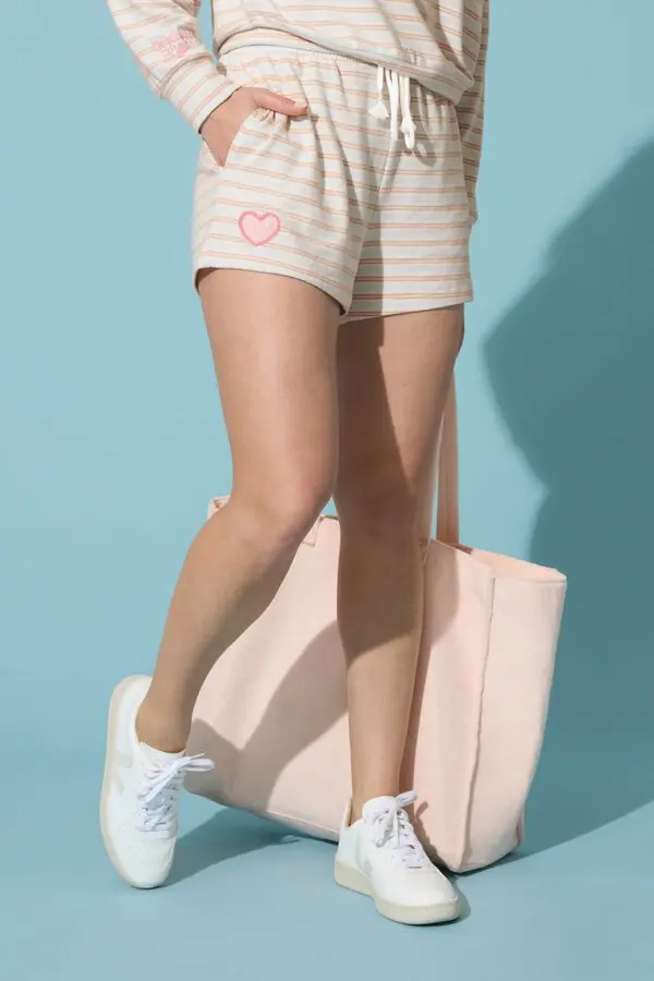 PJ Salvage Sweetheart Stripes Lounge Shorts - Multi