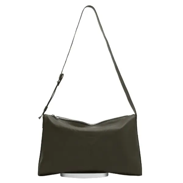 ÉCOTORIE Freya Dark Moss Leather Tote Bag