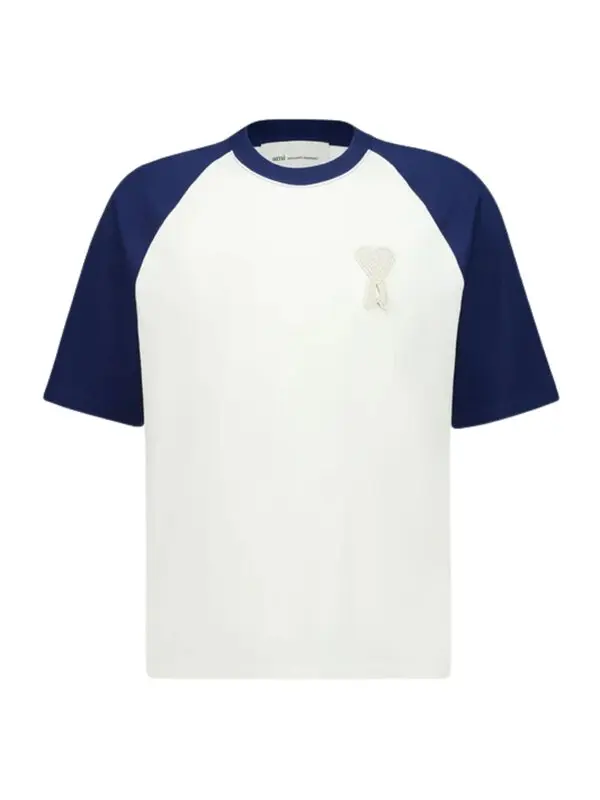 AMI Paris De Coeur Cotton T-shirt - White