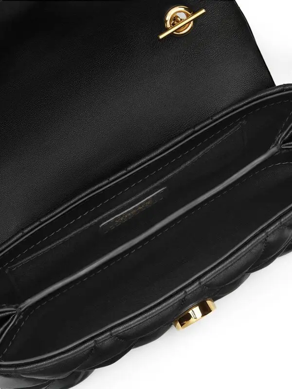 Versace Kleio Quilted Leather Mini Bag With Medusa Plaque