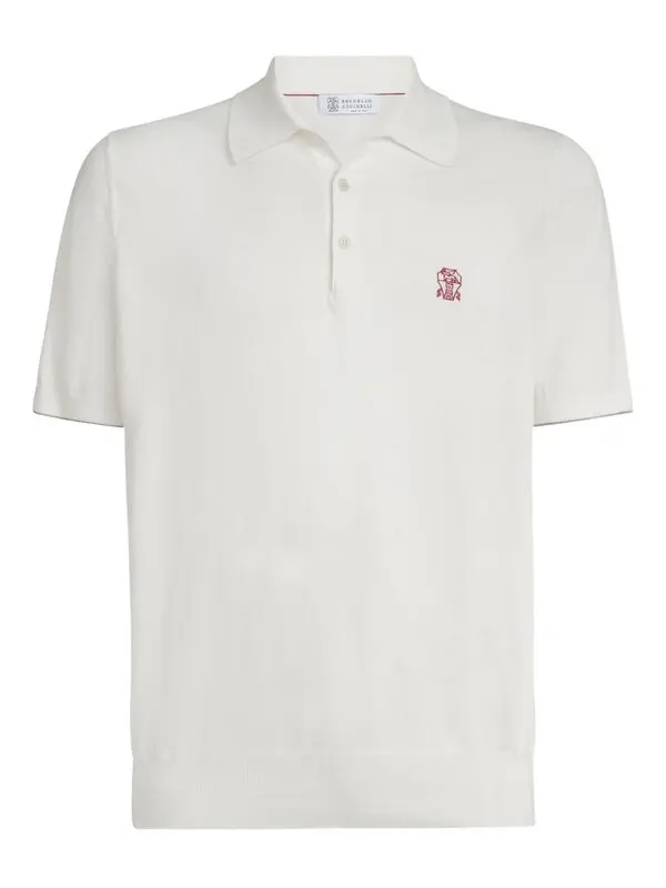 Brunello Cucinelli Logo Cotton Polo Shirt