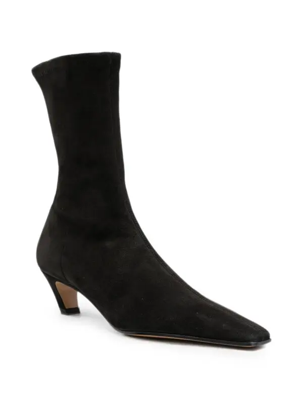 Khaite Arizona Ankle Boots - Black