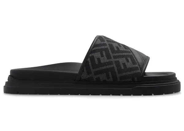Fendi Diagonal Slide Sandals