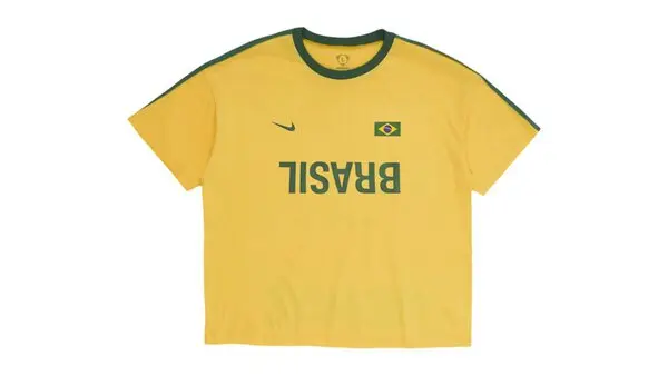 TRAVIS SCOTT Cactus Jack X Nike Brasil Total 90 Tee Shirt