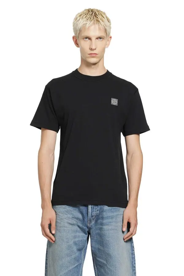 Stone Island 2100026 Organic Cotton Jersey Fissato Effect