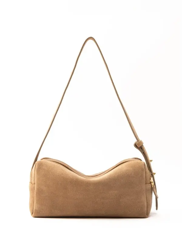 ELLEME Trousse Suede Bag - Tan