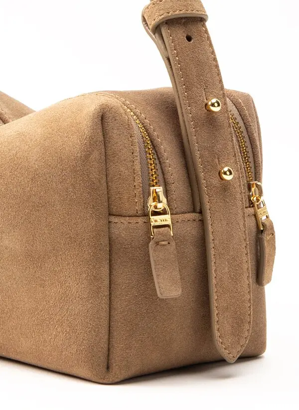 ELLEME Trousse Suede Bag - Tan