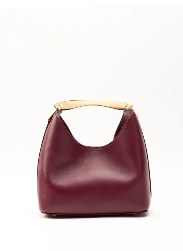 ELLEME Small Boomerang Leather Bag - Cerise