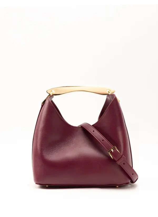 ELLEME Small Boomerang Leather Bag - Cerise