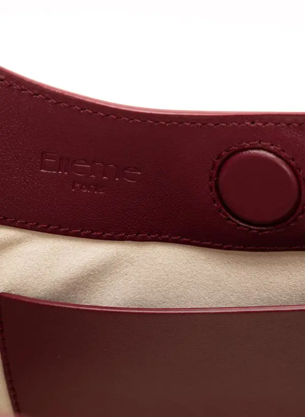 ELLEME Small Boomerang Leather Bag - Cerise