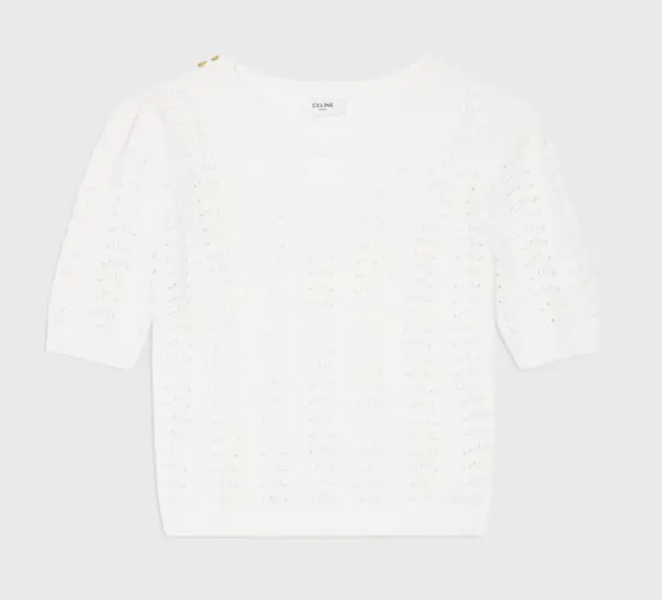 Celine Pointelle Top