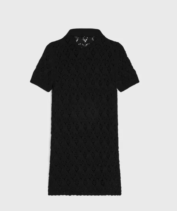 Celine Pointelle Knit Drawstring Shorts
