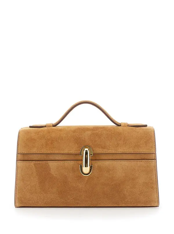 Savette The Symmetry Pochette Suede Handbag - Multicolor