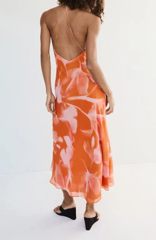Mango Floral Printed Flowy Dress