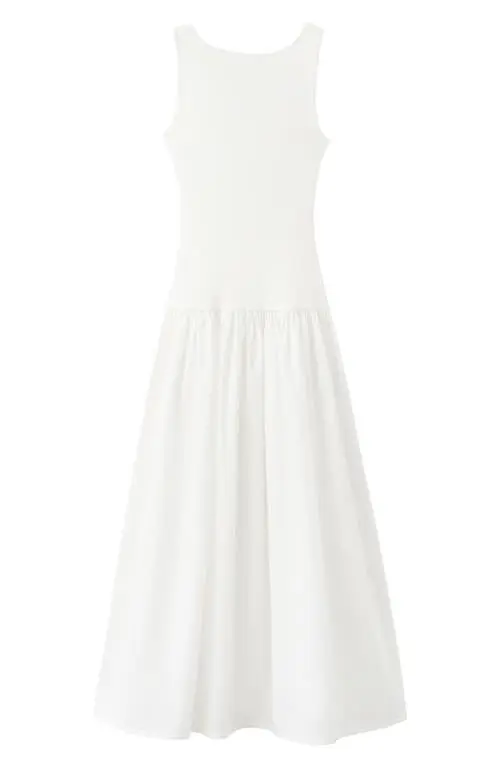 Mango Flared Cotton Midi Dress