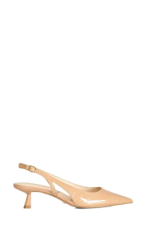 Dune London Cyan Slingback Pointed Toe Kitten Heel Pump