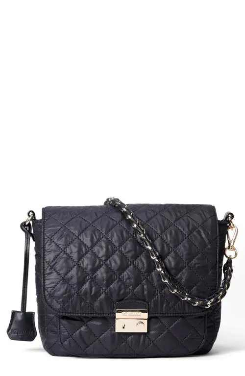 Mz Wallace Medium Crosby Lock Crossbody - Black